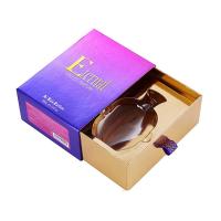 China Customized high-end perfume packaging box drawer type cosmetics packaging hot gold color box embossing mask drawer box for sale