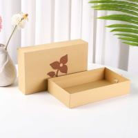 China Custom kraft paper crafts gift box Belt packing box Silk scarf packing box drawer gift box for sale