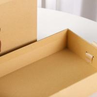 China Custom kraft paper crafts gift box Belt packing box Silk scarf packing box drawer gift box for sale