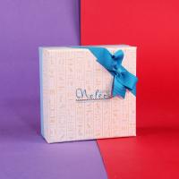 China Custom bow small gift box box cover birthday gift box square universal packaging gift box for sale