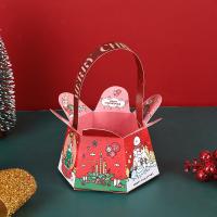 China Christmas Apple hand box Christmas Eve holiday gift packaging portable Christmas fruit gift box customization for sale