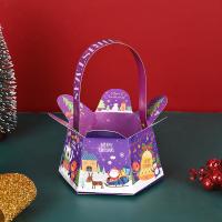 China Christmas Apple hand box Christmas Eve holiday gift packaging portable Christmas fruit gift box customization for sale