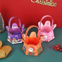 China Christmas Apple hand box Christmas Eve holiday gift packaging portable Christmas fruit gift box customization for sale