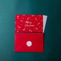 China Christmas foil gift Greeting card Custom English card with envelope message card for sale