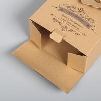 China Custom kraft paper candy box personality black cardboard hollowed window box custom for sale