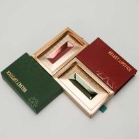 China Custom lipstick drawer box Silver cardstock lipstick box pull-out box Custom gift with hand gift packing box for sale