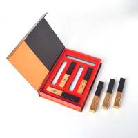 China Flip lipstick gift box customization Built-in sponge punching cosmetics gift box customization for sale