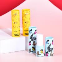 China Paper tube round makeup lip balm empty tube customized sealed heaven and earth cover moisture-proof cylinder packaging for sale