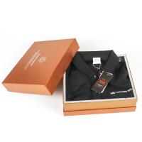 China Silver ironing process built-in satin cloth shirt T-shirt suit gift box Custom high-end heaven and earth cover gift box for sale