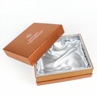 China Silver ironing process built-in satin cloth shirt T-shirt suit gift box Custom high-end heaven and earth cover gift box for sale