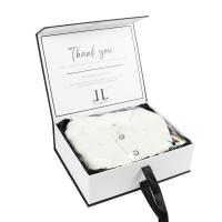China High-end clamshell magnetic book gift box dress suit skirt shirt packaging gift box design customization for sale