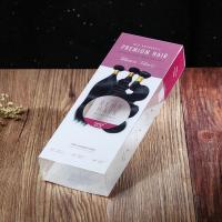 China Custom wig packaging box Transparent pvc hair salon hair supplies plastic box Flat rod pet plastic box custom for sale