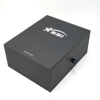 China Wine box custom high-end wine gift packaging box Empty box wine bottle single with wine glass drawer box silk lining for sale