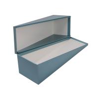 China Custom inclined triangle clamshell hardcover box special-shaped hardcover box Red wine hardcover box foreign wine box for sale
