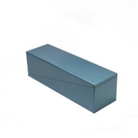 China Custom inclined triangle clamshell hardcover box special-shaped hardcover box Red wine hardcover box foreign wine box for sale