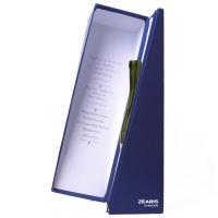 China Custom inclined triangle clamshell wine box special-shaped hardcover box red wine hardcover box for sale