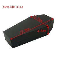 China Mini Halloween cardboard coffin-shaped premium packaging gift shipping snack box with lid gift box customization for sale