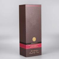 China Book type single red wine box wine packaging box exquisite red clamshell gift box gray plate wine box customization for sale