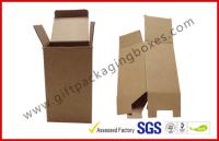 China E / F Flute Custom Folded Corrugated Paper Box , White / Brown Cartons Packing Boxes in Shop for sale