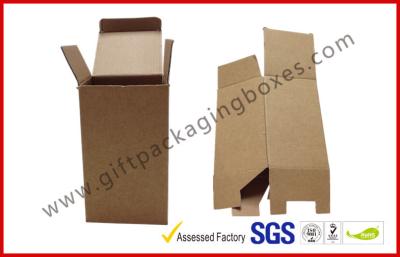 China E / F Flute Custom Folded Corrugated Paper Box , White / Brown Cartons Packing Boxes in Shop for sale