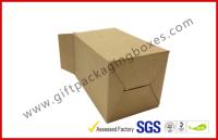China E / F Flute Custom Folded Corrugated Paper Box , White / Brown Cartons Packing Boxes in Shop for sale