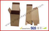 China E / F Flute Custom Folded Corrugated Paper Box , White / Brown Cartons Packing Boxes in Shop for sale