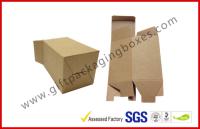 China E / F Flute Custom Folded Corrugated Paper Box , White / Brown Cartons Packing Boxes in Shop for sale