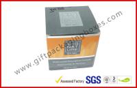 China Cream Offset Printed Cosmetic Packaging Boxes , Foil Silver Logo Paper box for Eye Cream for sale