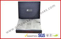 China Sliver Foil Paper Handmade Luxury Gift Boxes With Custom Made Foil Logo for sale
