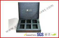 China Sliver Foil Paper Handmade Luxury Gift Boxes With Custom Made Foil Logo for sale
