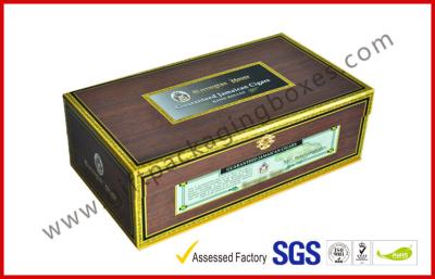 China Glossy Lamination Cigar Luxury Gift Boxes With Dulex Board Packaging for sale