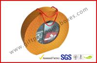 China Round Paper Transparent Window Luxury Gift Boxes With Golden Packaging Material for sale