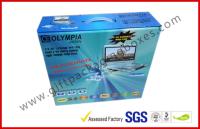 China Portable DVD Offset Printing Electronics Packaging Boxes With 1400g Rigid Board for sale