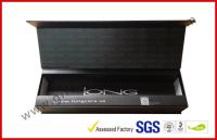 China Stamping Foil Magnetic Boxes Electronics Packaging With Matt Black Paint for sale