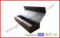 China Stamping Foil Magnetic Boxes Electronics Packaging With Matt Black Paint for sale