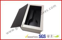 China Hot Stampig Emboss Paper Wine Packaging Boxes With Bible Book Shape for sale
