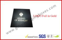 China Hot Stampig Emboss Paper Wine Packaging Boxes With Bible Book Shape for sale