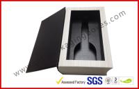 China Hot Stampig Emboss Paper Wine Packaging Boxes With Bible Book Shape for sale