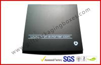 China Black Big Corrugated Paper Box , Duplex Clothing Packaging Box for sale