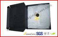 China Black Big Corrugated Paper Box , Duplex Clothing Packaging Box for sale
