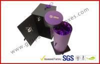 China Handmade Round Gift Packaging Boxes , Revolving Embossed Gift Box for sale