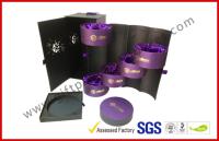 China Handmade Round Gift Packaging Boxes , Revolving Embossed Gift Box for sale