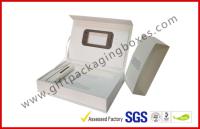 China White Magetic Electronics Packaging / Custom Advertising Video Box for sale