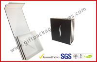China Customized Printed Lighter Rigid Gift Boxes , Magnetic Matt Black Gift Pakaging Boxes for sale