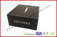 China Customized Printed Lighter Rigid Gift Boxes , Magnetic Matt Black Gift Pakaging Boxes for sale
