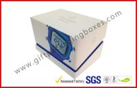 China Offset Printing White Watch Apparel Gift Boxes Packaging , Hypotenuse Lid Boxes for sale