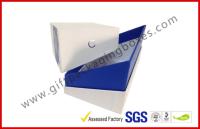 China Offset Printing White Watch Apparel Gift Boxes Packaging , Hypotenuse Lid Boxes for sale