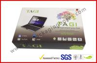 China Portable DVD Offset Printing Electronics Packaging Boxes With 1400g Rigid Board for sale