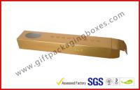 China Long Incense Gold Gift Card Board Packaging Window For Incense Packet for sale