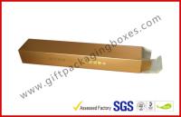 China Long Incense Gold Gift Card Board Packaging Window For Incense Packet for sale